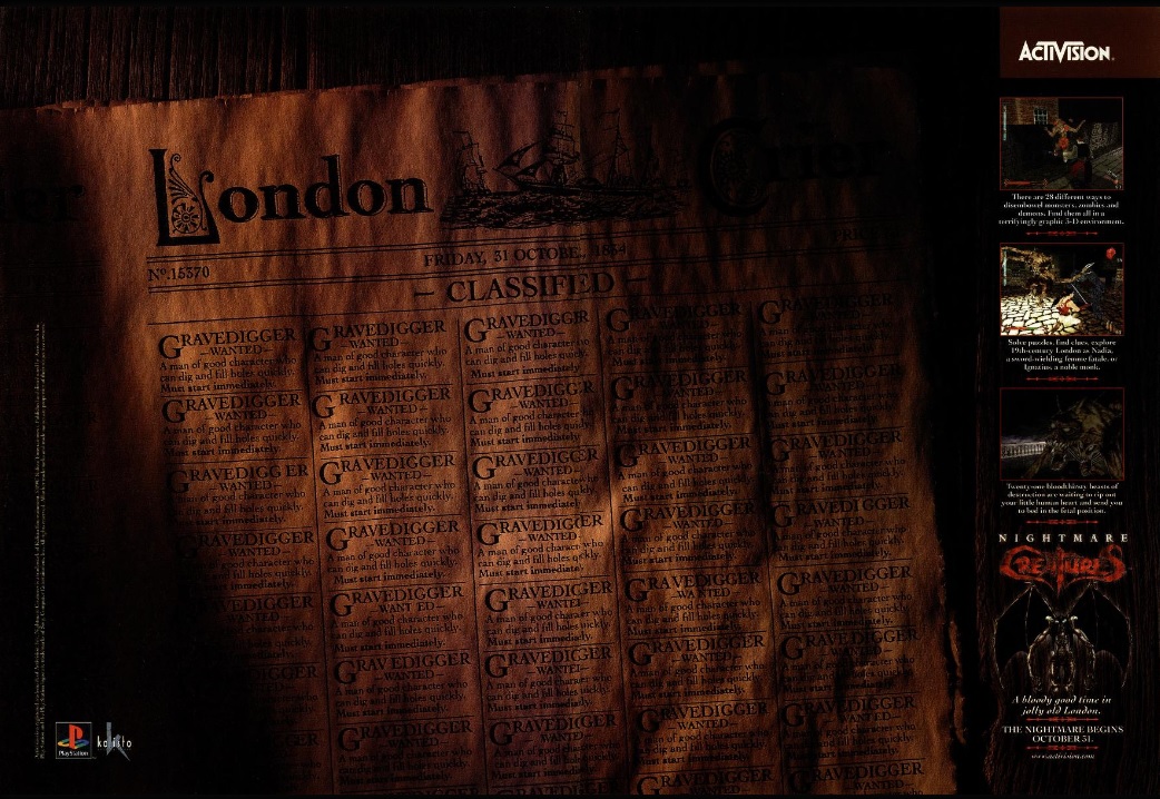 Retro Review: Nightmare Creatures – Retroware